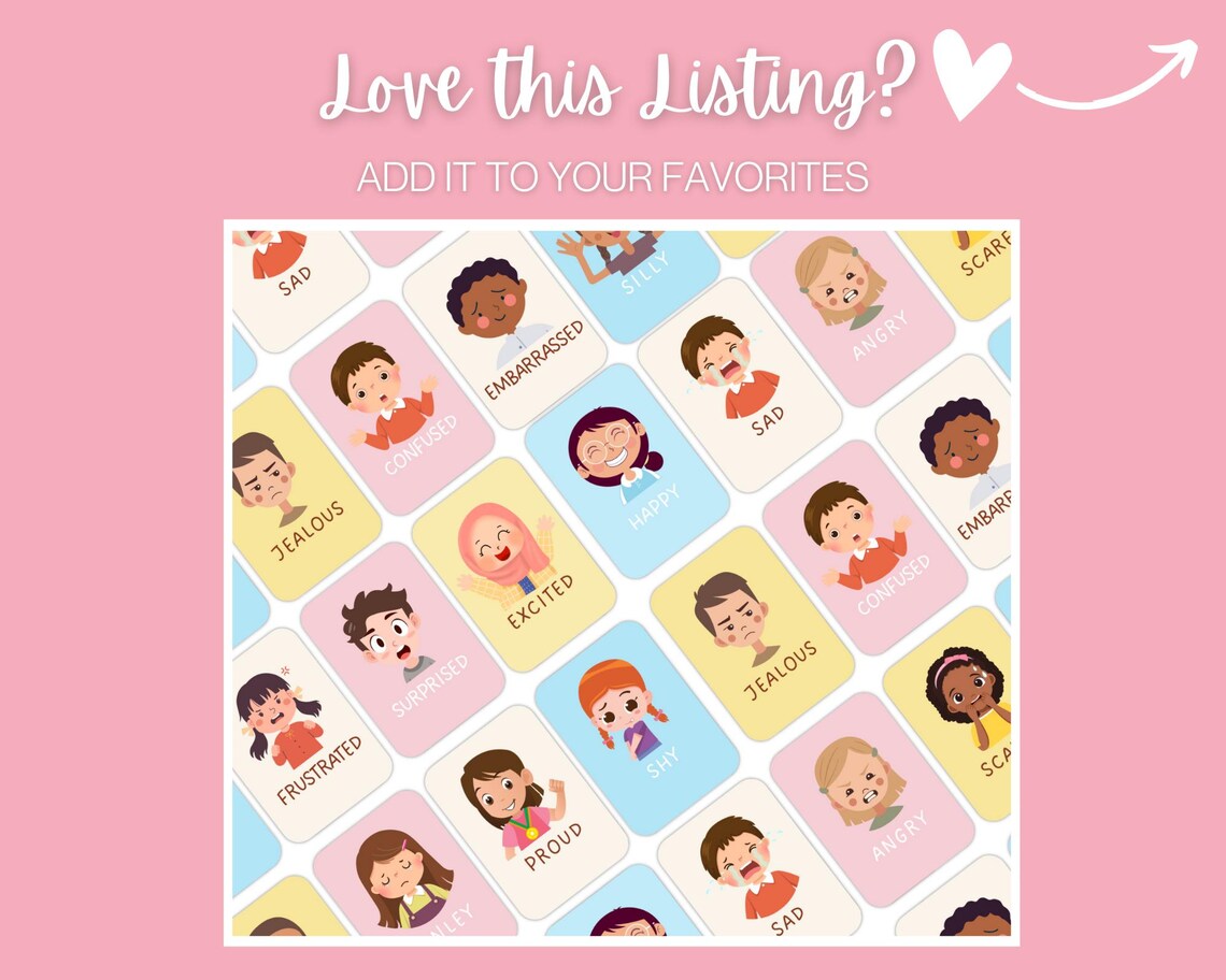 Emotion Face Flashcards Feelings Flashcards Social Emotional Learning ...