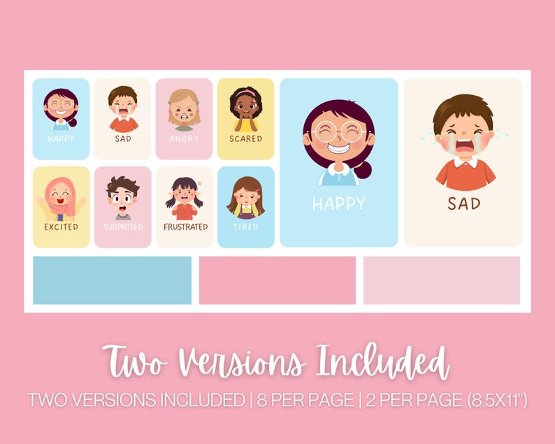 Emotion Face Flashcards Feelings Flashcards Social Emotional Learning ...