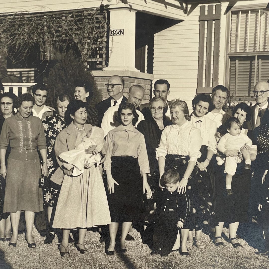 Family Reunion Group Photo Photograph Black & White Wichita, Kansas KS ...