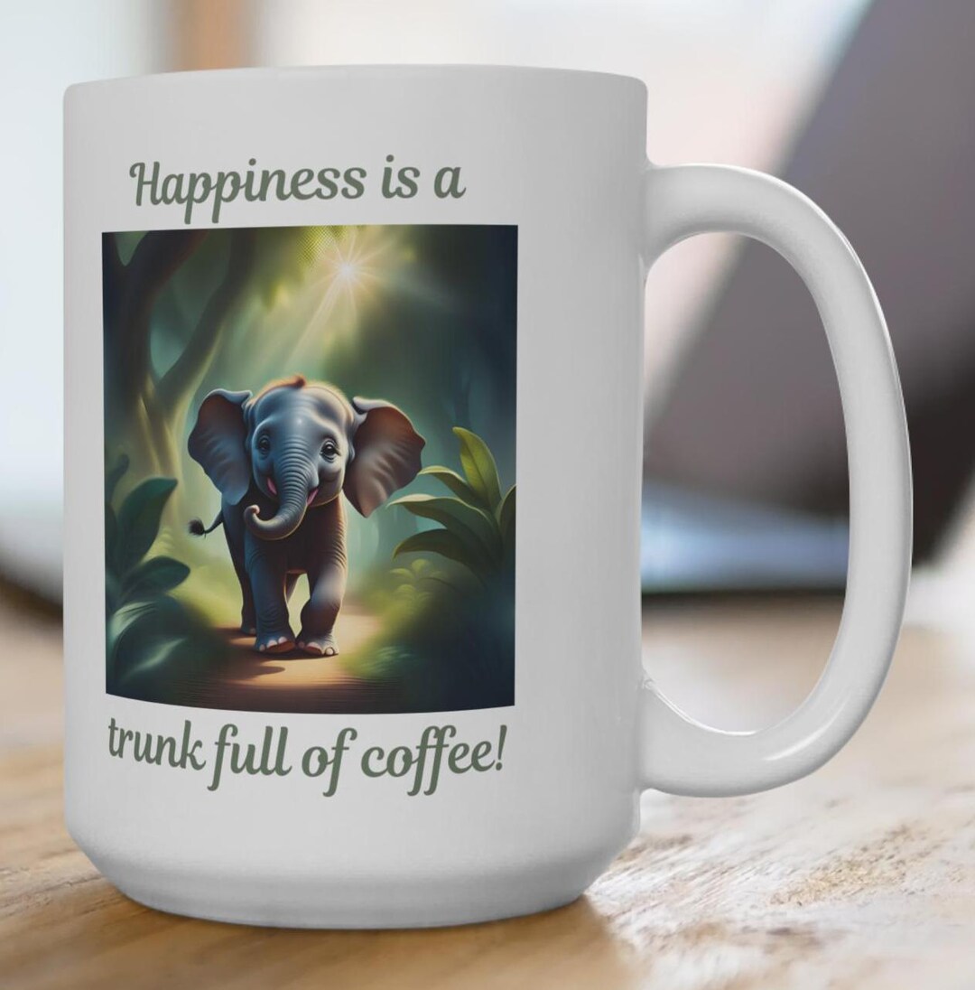 Elephant Trunk Full Double-sided Mug 15oz - Etsy