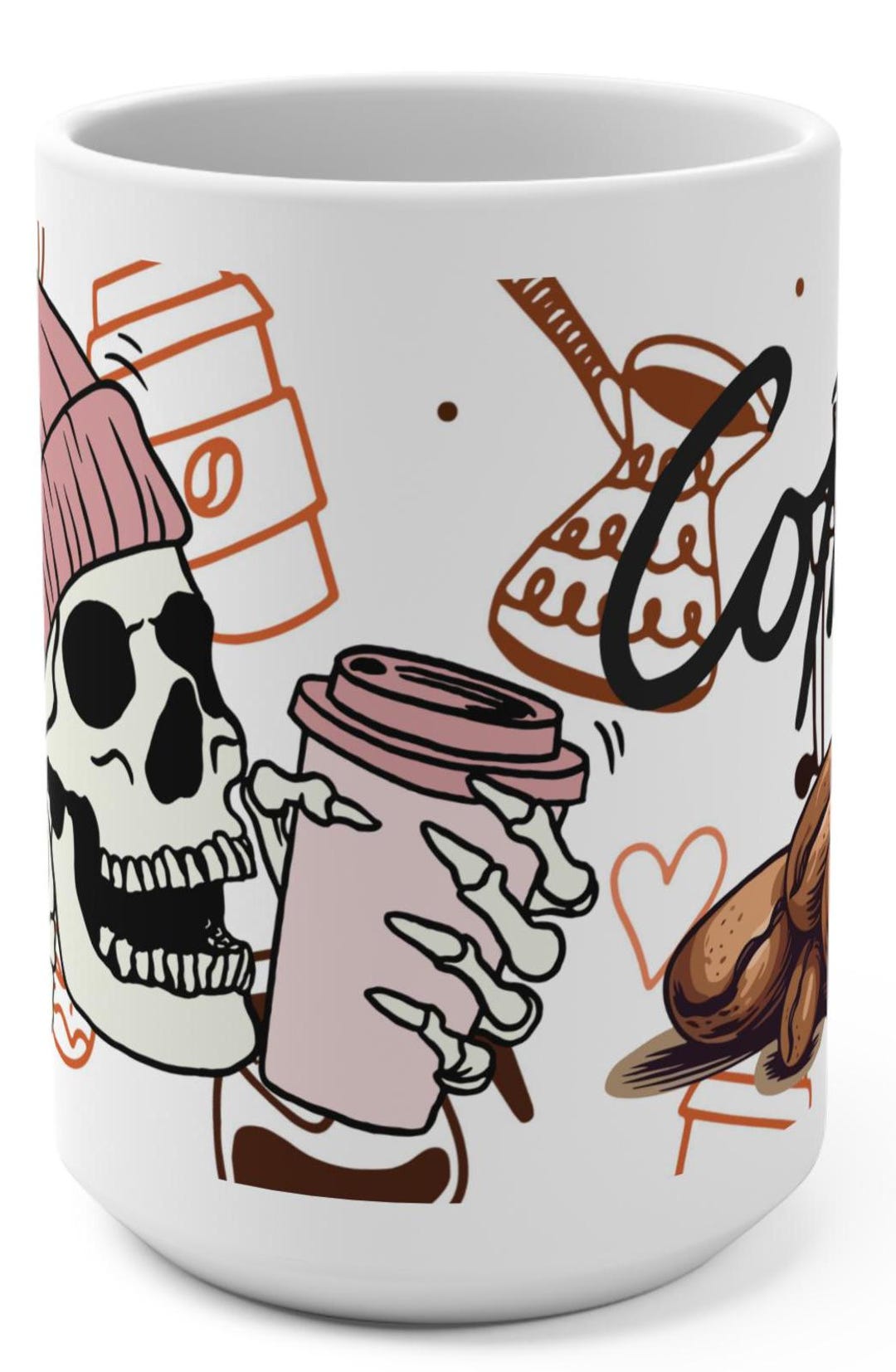Coffee - Skeleton - 15 Oz, Skeleton Coffee Mug, Hip Skeleton Mug ...