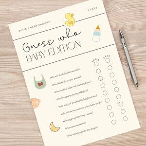 Baby Shower Games Printable: Animals, Parents, Momosa Bar (digital ...