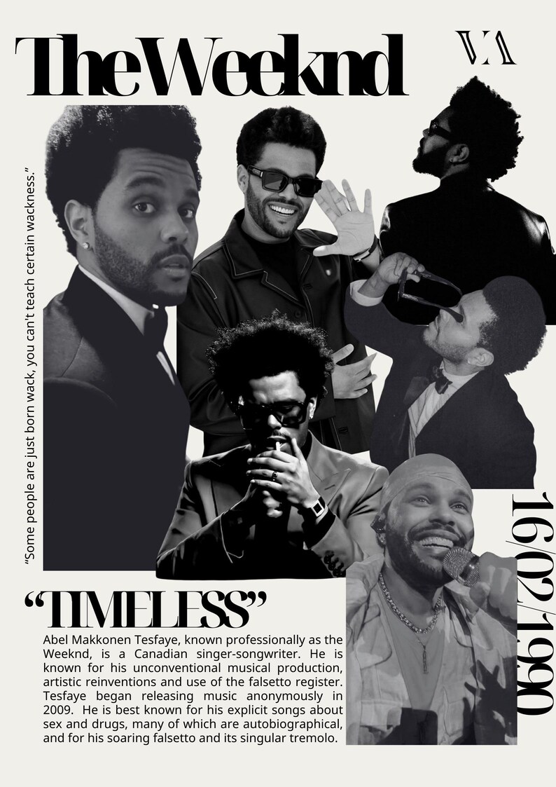 The Weeknd Poster- Wall Decor (digital Print) - Etsy