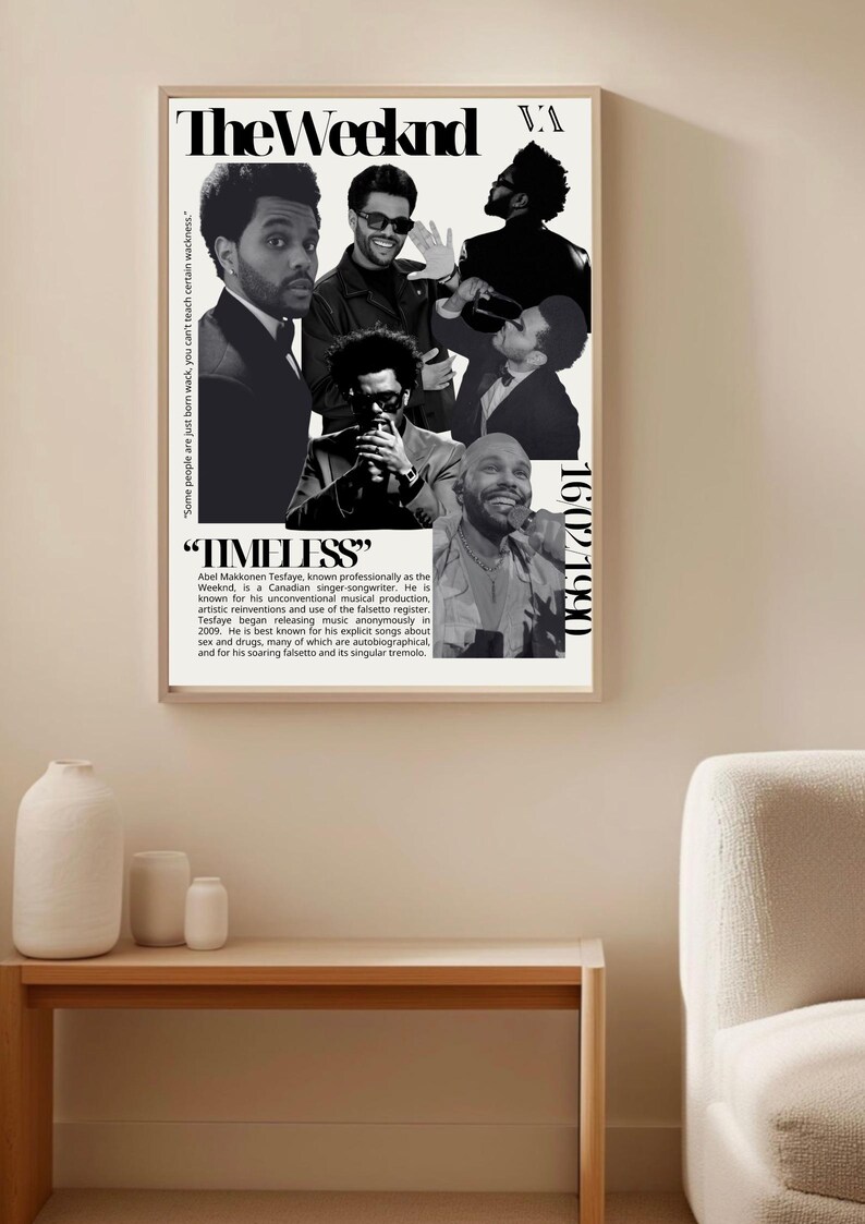 The Weeknd Poster- Wall Decor (digital Print) - Etsy
