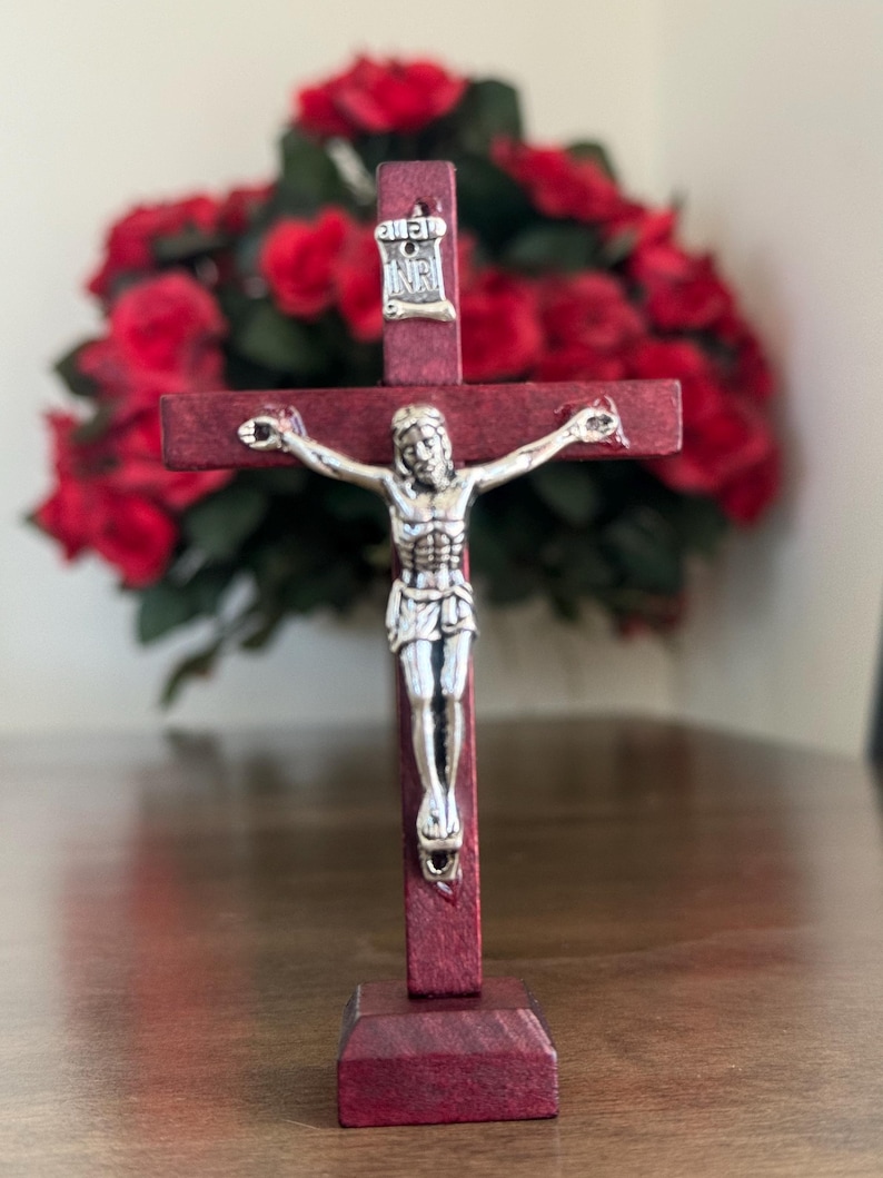 Crucifix Stand, Altar Stand With Detachable Base, Wooden Cross - Etsy