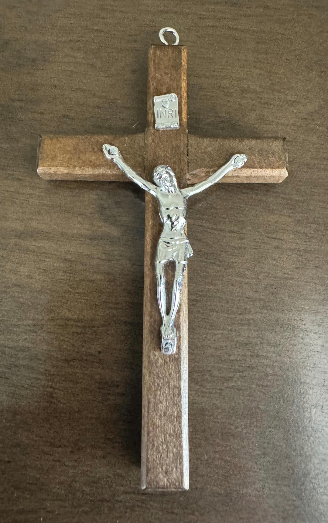 5” Wood Wall Crucifix, Traditional Crucifix - Etsy