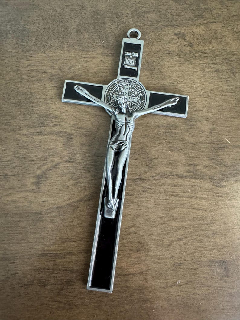 St. Benedict Wall Crucifix, Exorcism Crucifix - Etsy