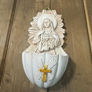 Sacred Heart of Mary Holy Water Font, Catholic Gift - Etsy
