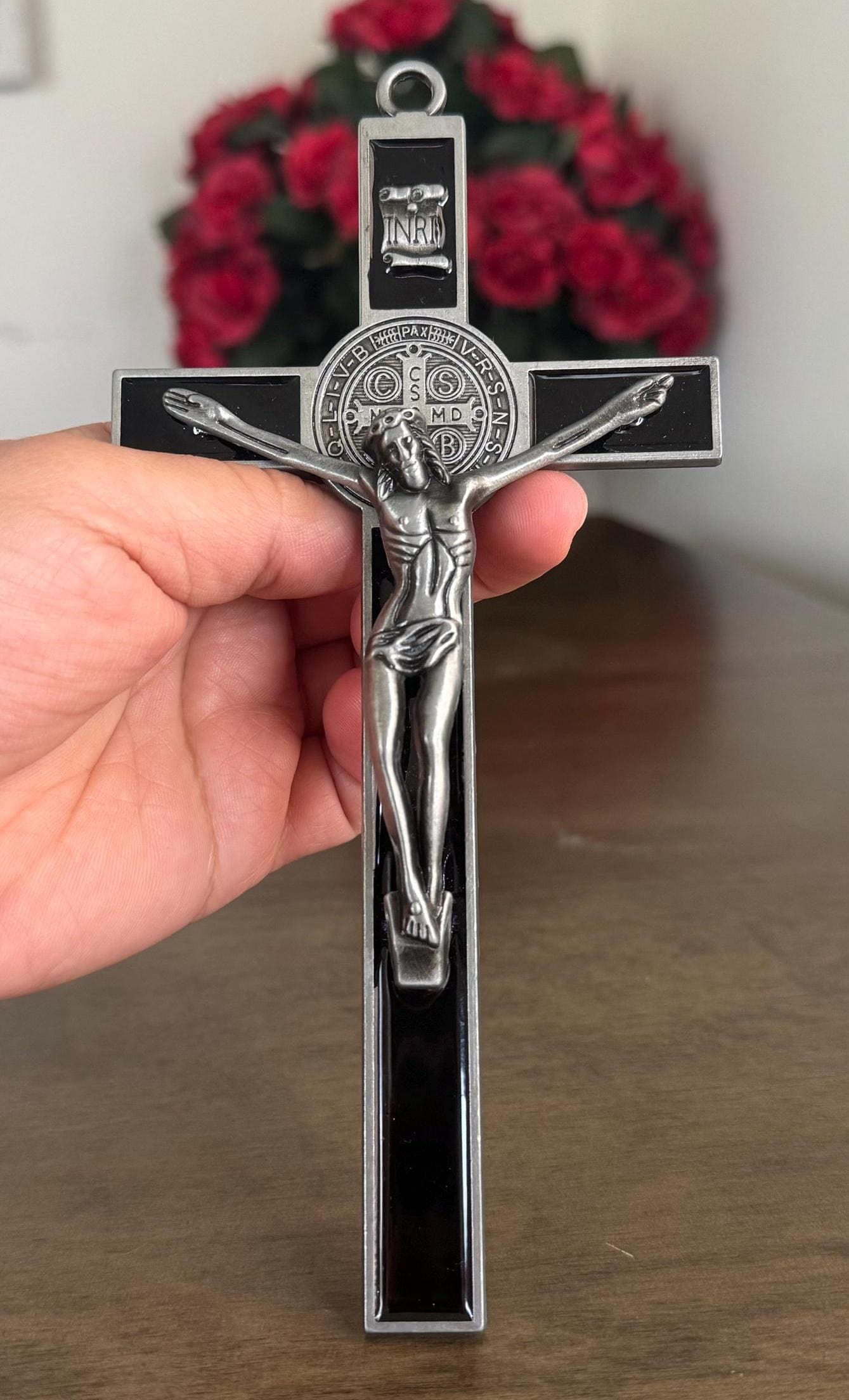 St. Benedict Wall Crucifix, Exorcism Crucifix - Etsy