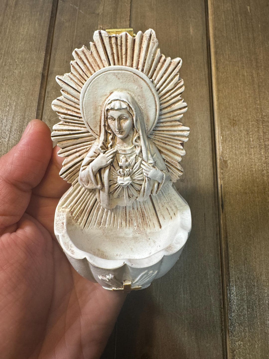Sacred Heart of Mary Holy Water Font, Catholic Gift - Etsy