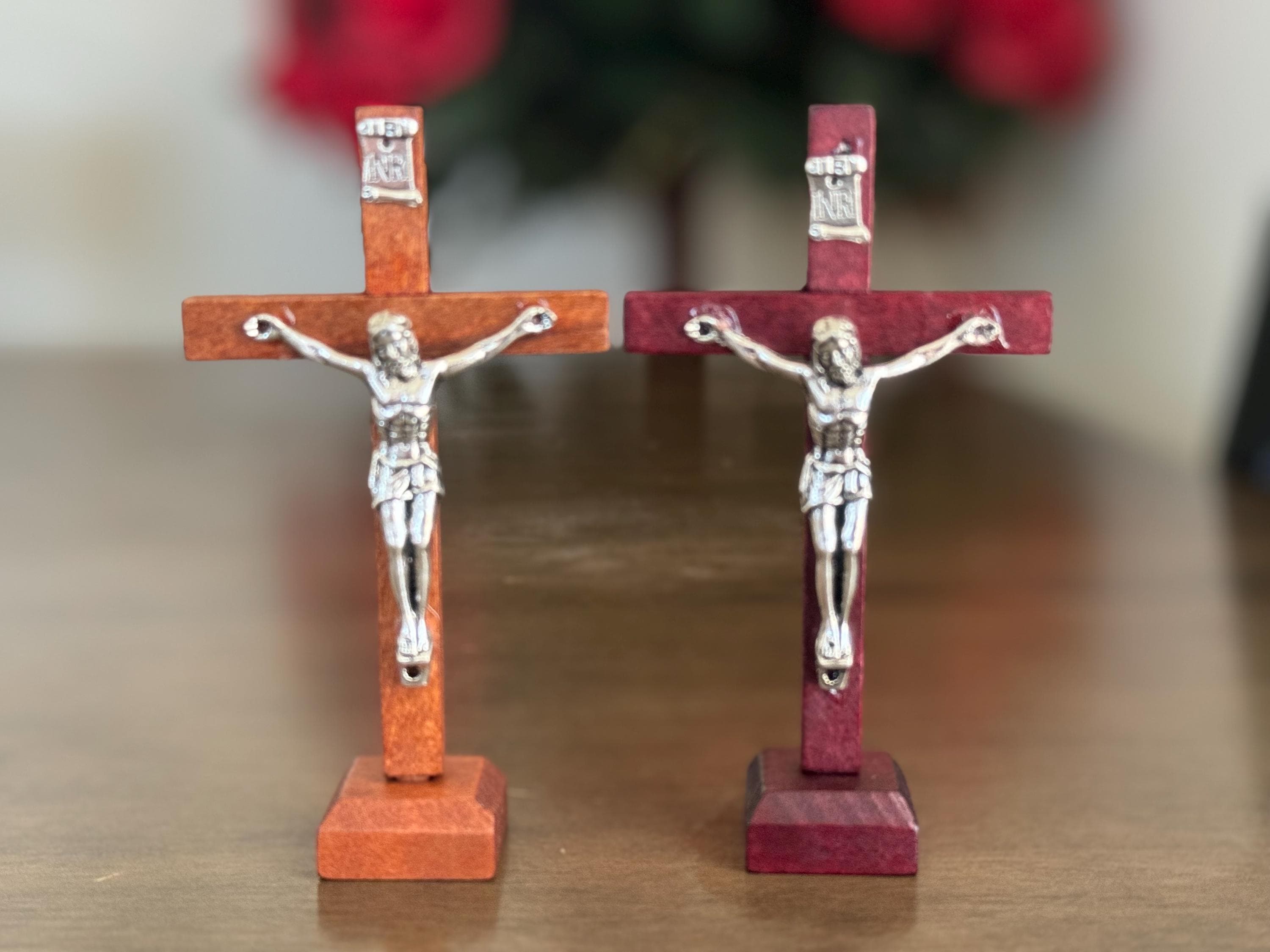 Crucifix Stand, Altar Stand With Detachable Base, Wooden Cross - Etsy