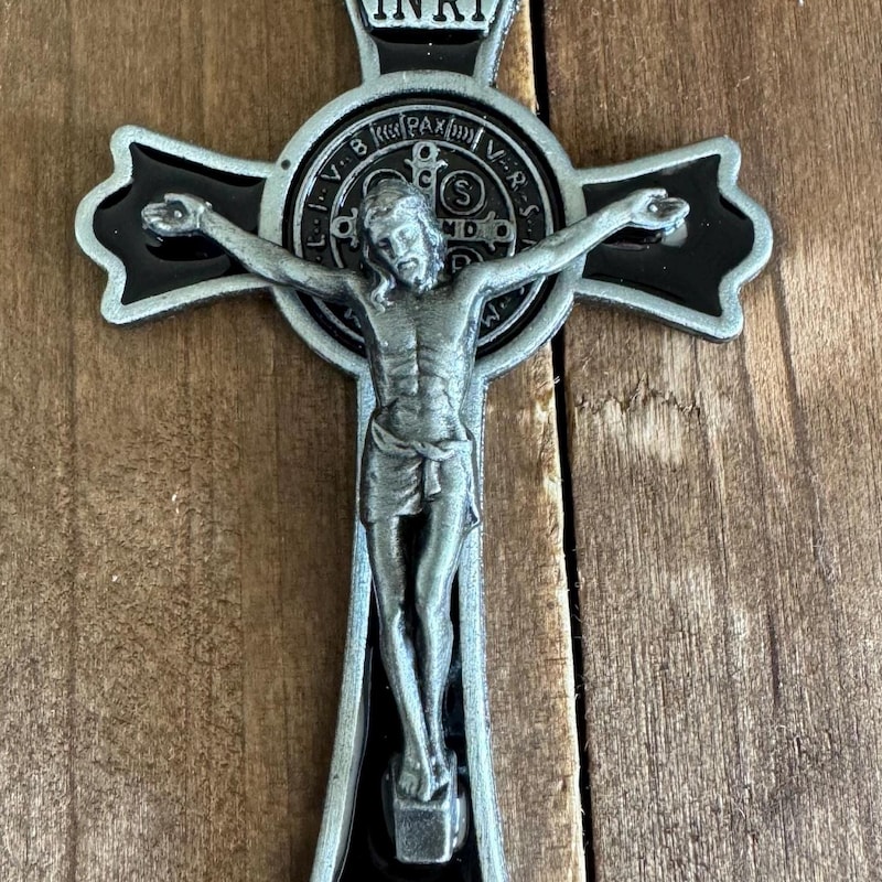 Black Crucifix - Etsy