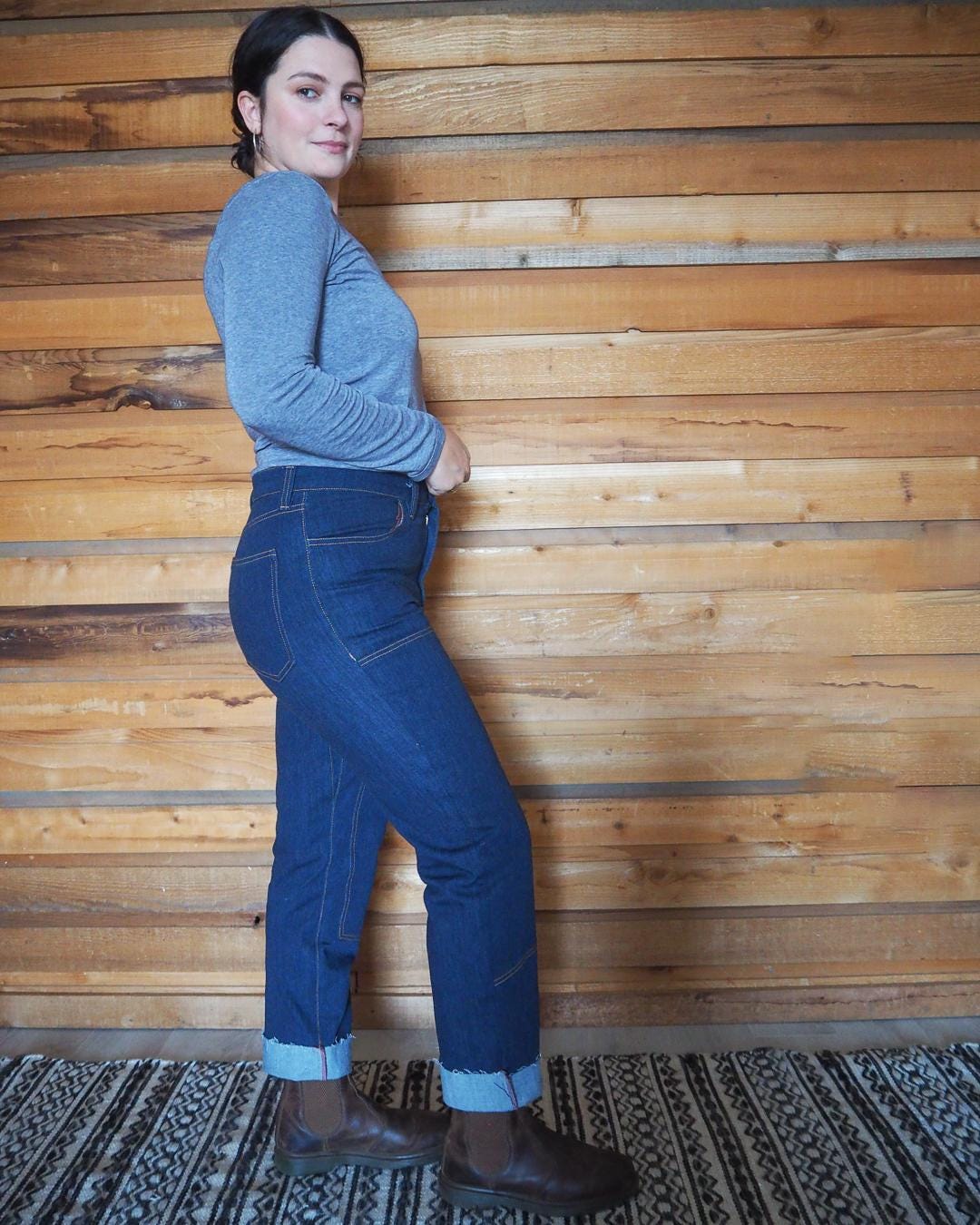 Granite Pant PDF Sewing Pattern for Gusseted Workwear Jeans, Hiking ...
