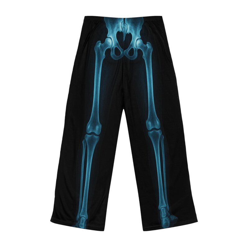 Creepy Skeleton Women's Pajama Pants, Xray Bones Halloween Sleepwear ...
