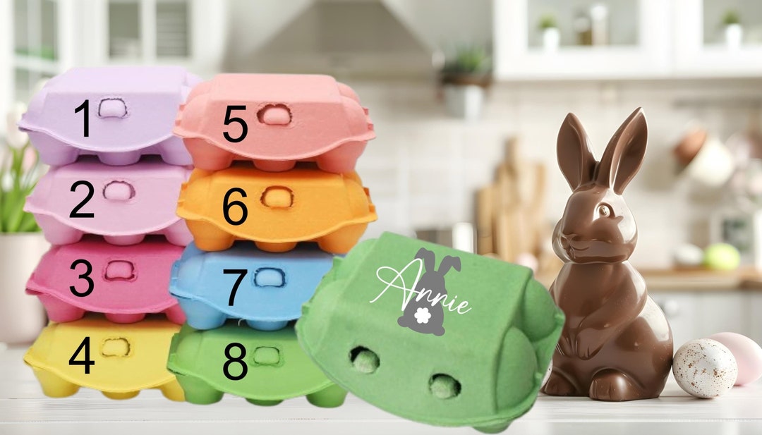 Personalised Easter Egg Carton | Personalised Easter Gift | Children's ...