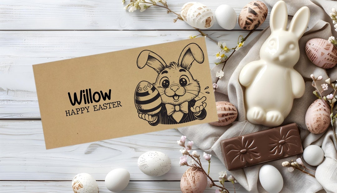 Personalised Name Easter Cash Envelope | Easter Money Gift | Bunny ...