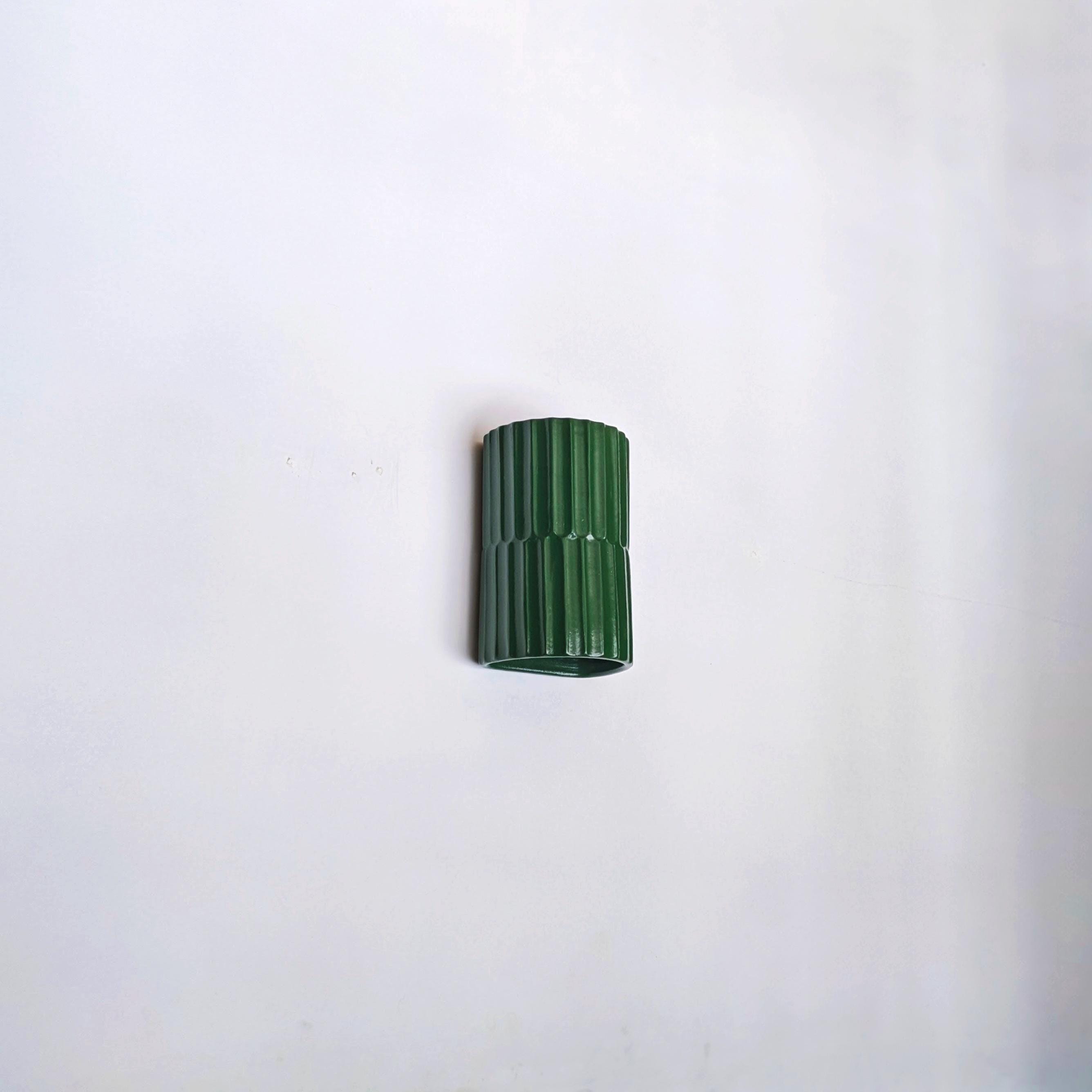 Ceramic Wall Lamp Green Wall Sconce Handmade Clay Wall Light Dark Green ...
