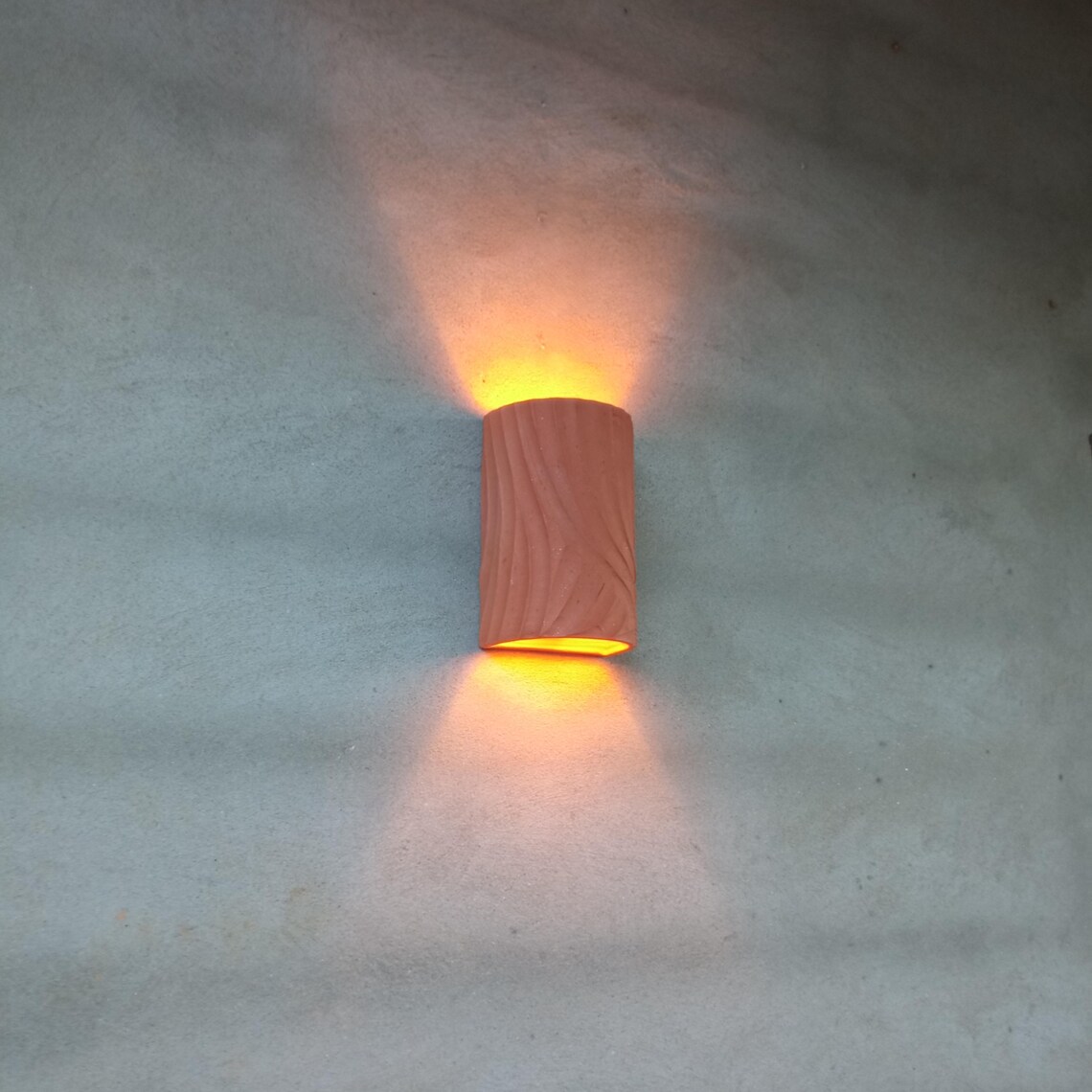 Terracotta Wall Light Fixture | Wall Light Ceramic | Cilinder Sconce ...