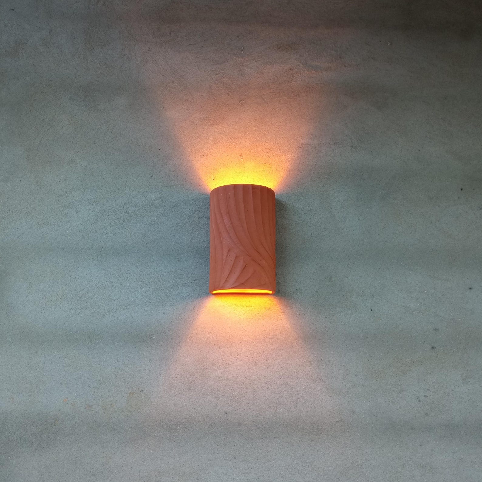 Terracotta Wall Light Fixture | Wall Light Ceramic | Cilinder Sconce ...