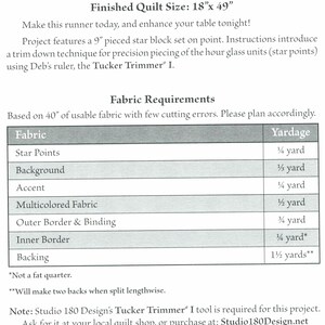 Bread and Butter Table Runner Pattern by Deb Tucker of Studio 180 ...