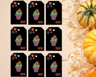 Spooky Halloween Gift Tags Printable Halloween Party Tags Halloween ...