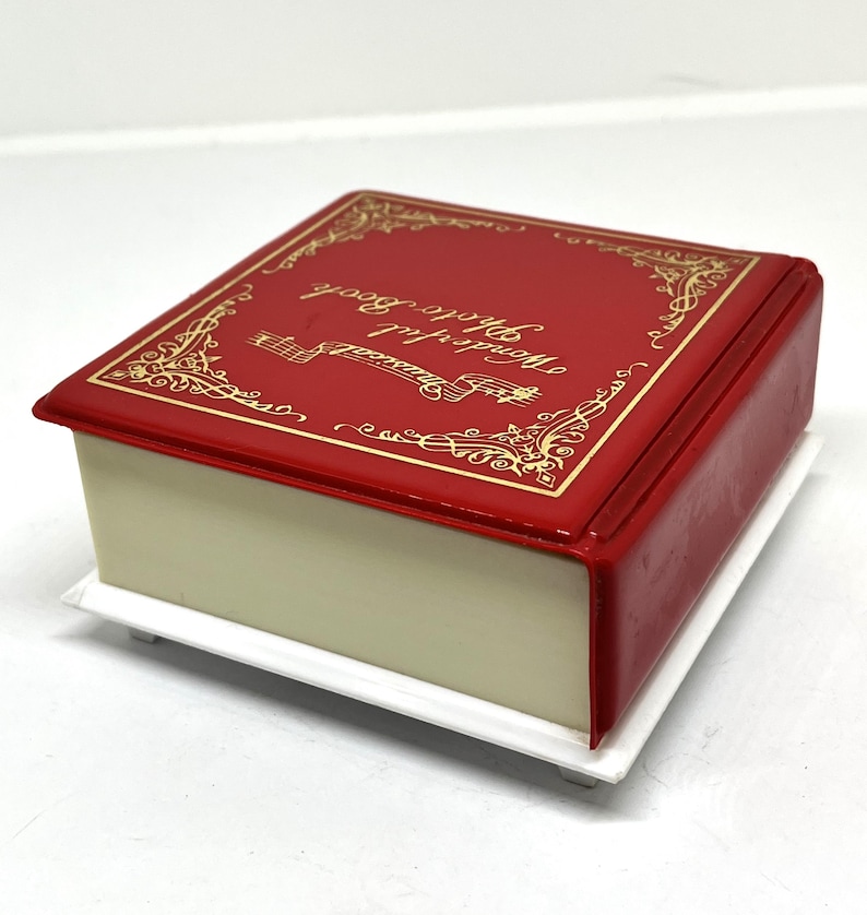 Vintage Musical Photo Book, Music Box, 1960s Laurel From Japan, Red and ...