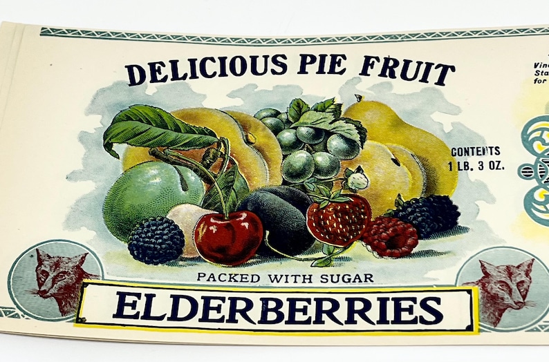 5 Antique Ohio Canning Co. Fruit Can Labels, Junk Journal Ephemera - Etsy