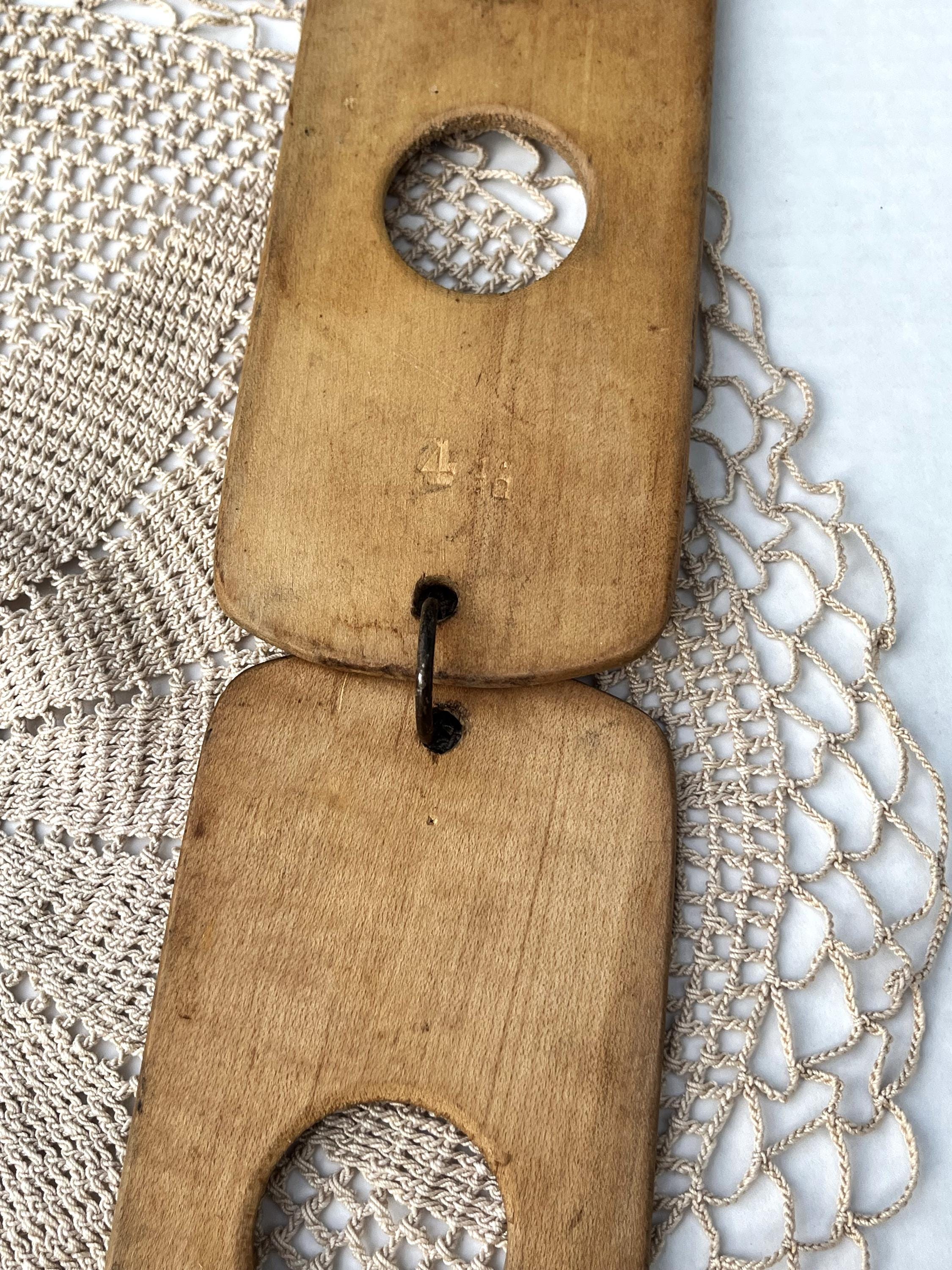 Vintage Antique Wood Stocking Forms, Pair of Primitive Children's Sock ...