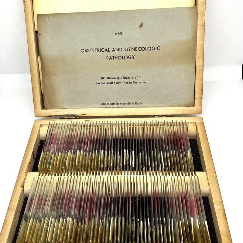 Vintage Microscope Box - Etsy