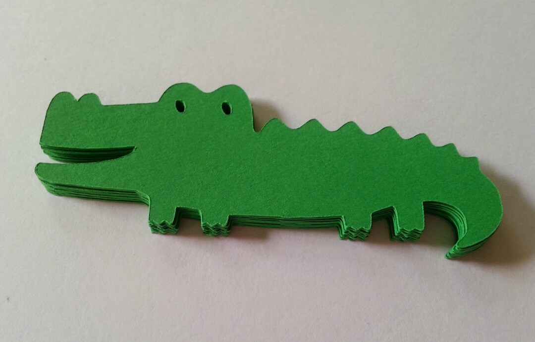 Great Gator! Green Alligator Die Cuts, Create Your Own Cards, Gift Bags ...