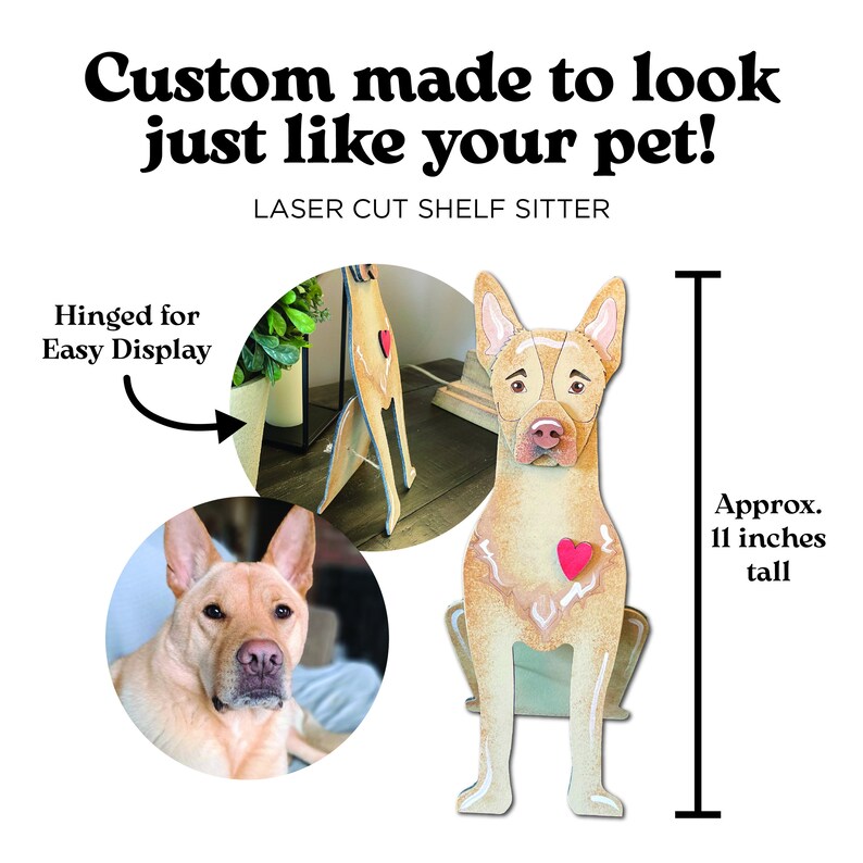 Custom Pet Wood Portrait, Hand Painted Pet Decor, Personalized Pet ...