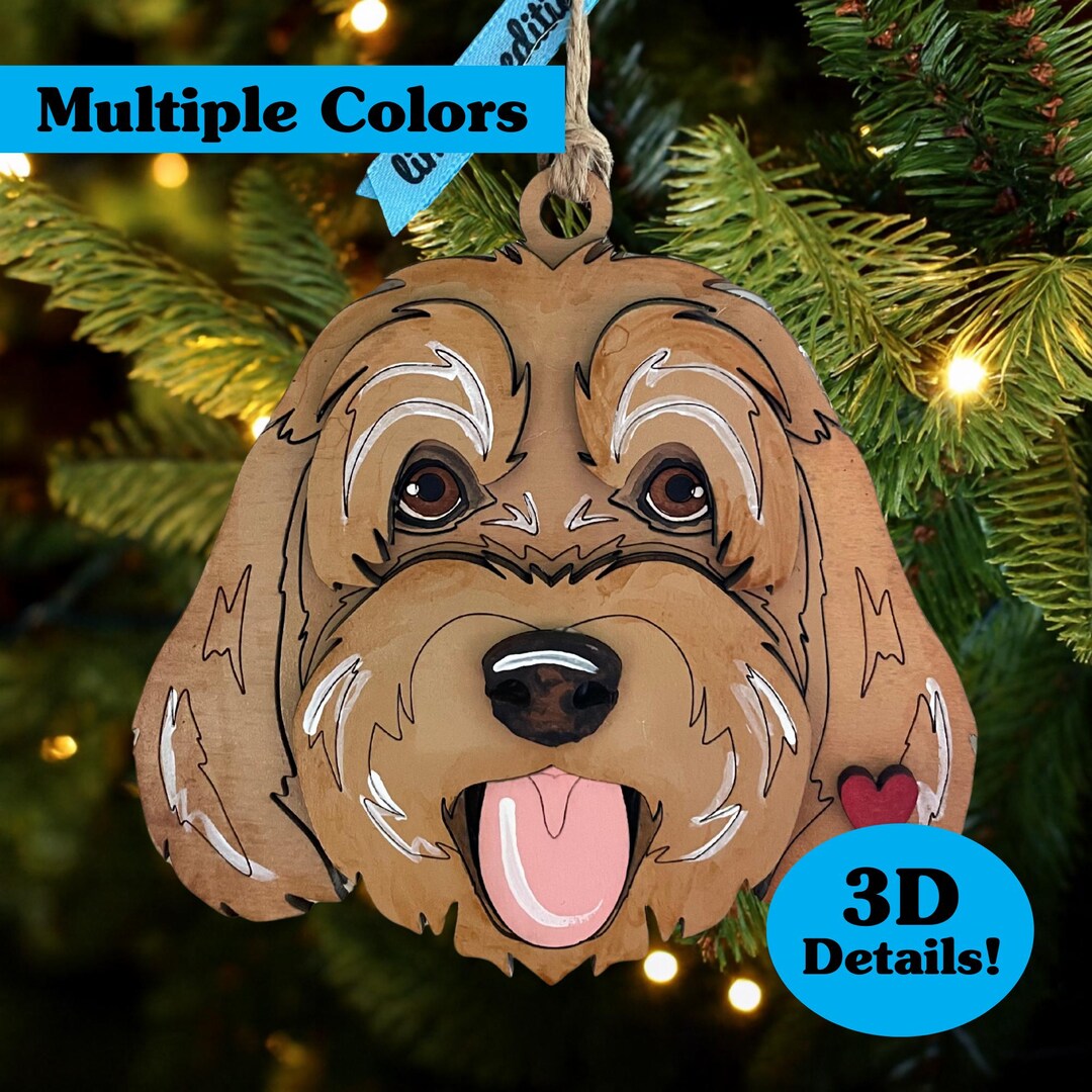 3D Hand Painted Labradoodle Ornament – Limited Edition | Hand Painted ...