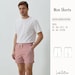 Men's Linen Shorts Sewing Pattern, Elastic Waist, XS-3XL (PDF Pattern ...