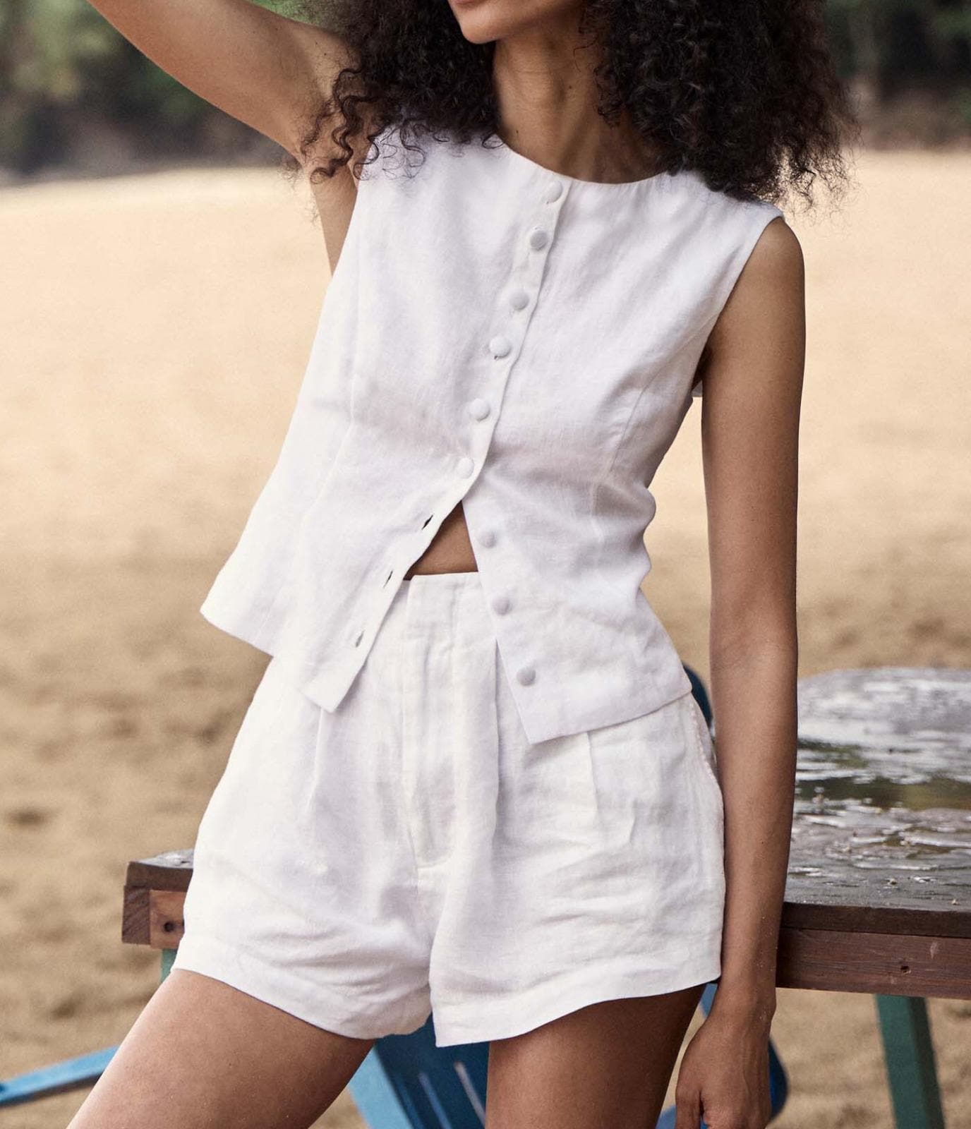 Sleeveless Linen Top Sewing Pattern, Basic Top Sewing Pattern, Easy T ...