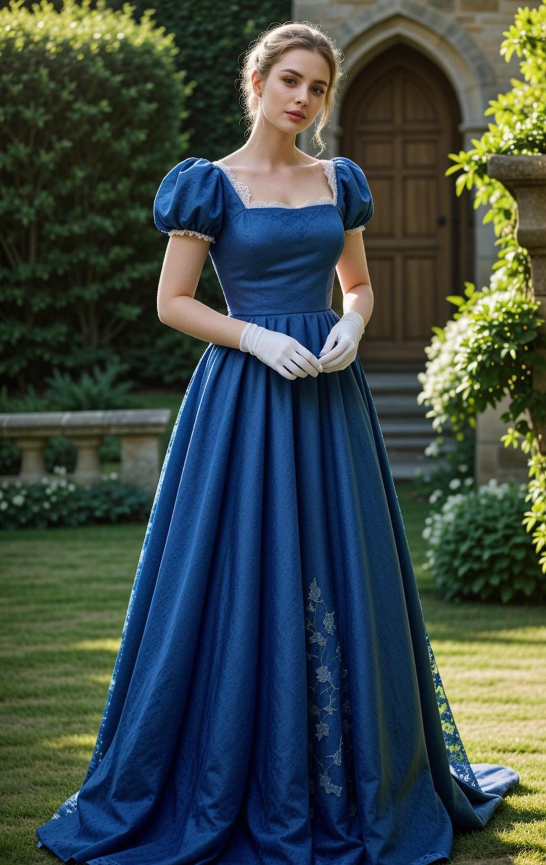 Renaissance Regency Medieval Cosplay Dress Sewing Pattern, Ball Gown ...