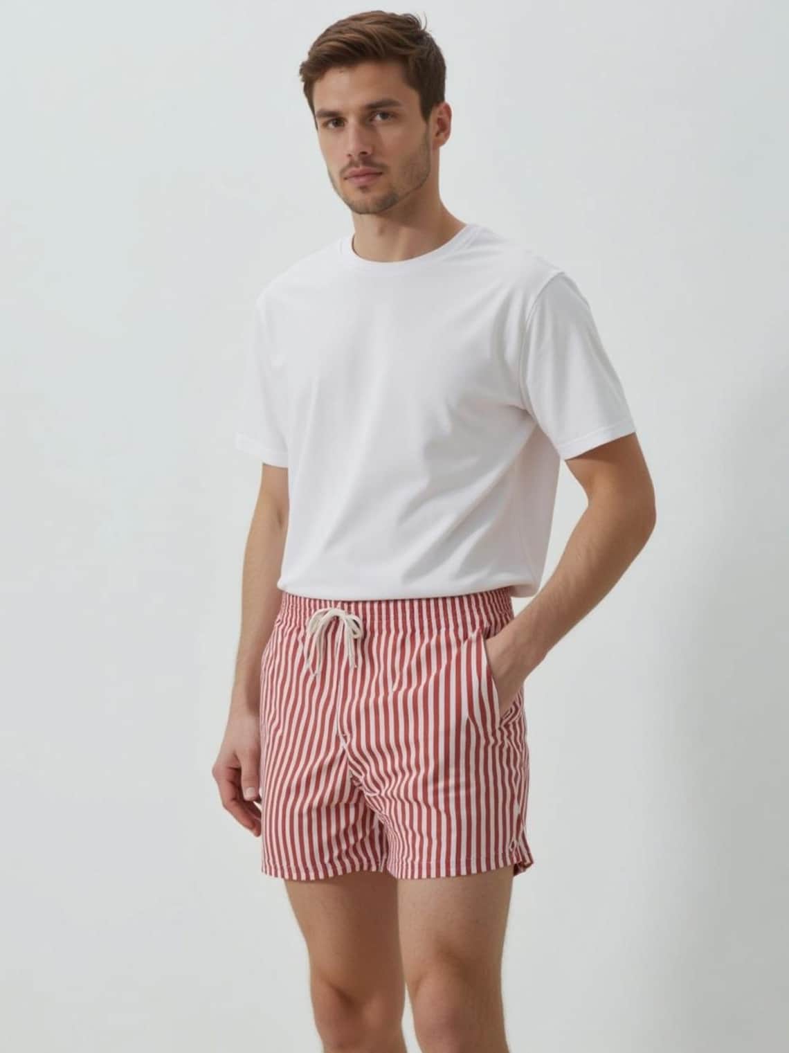 Men's Linen Shorts Sewing Pattern, Elastic Waist, XS-3XL (PDF Pattern ...