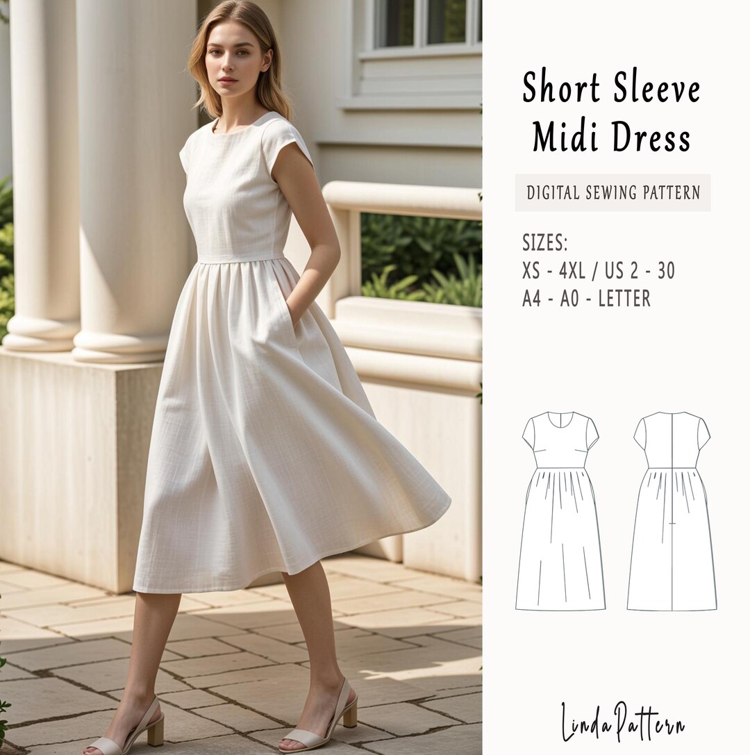 Long Sleeve Linen Maxi Dress, Linen Gathered Summer Dress Sewing ...