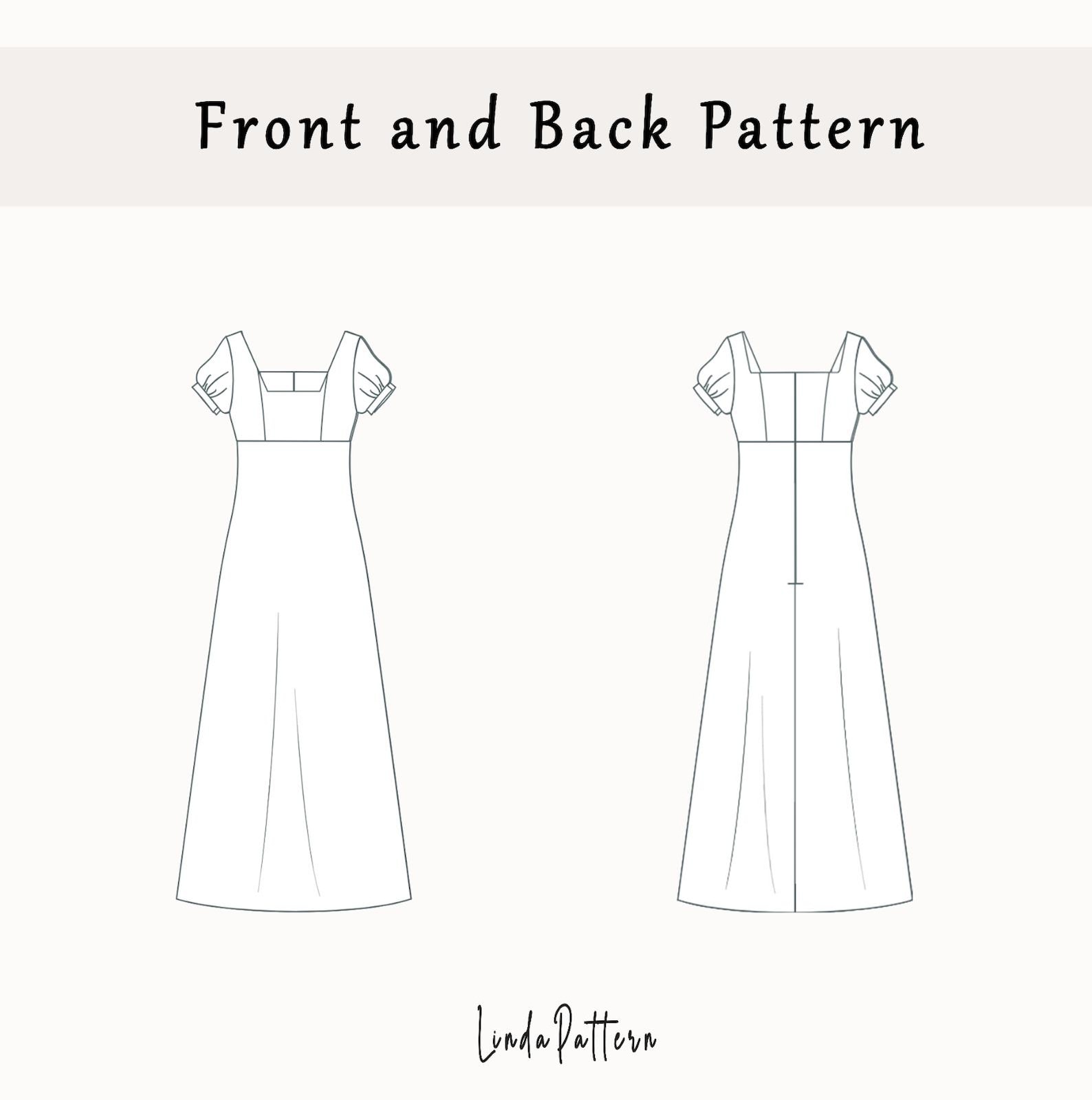 Bridgerton Gown Sewing Pattern, Regency Dress XS-4XL (digital PDF) - Etsy