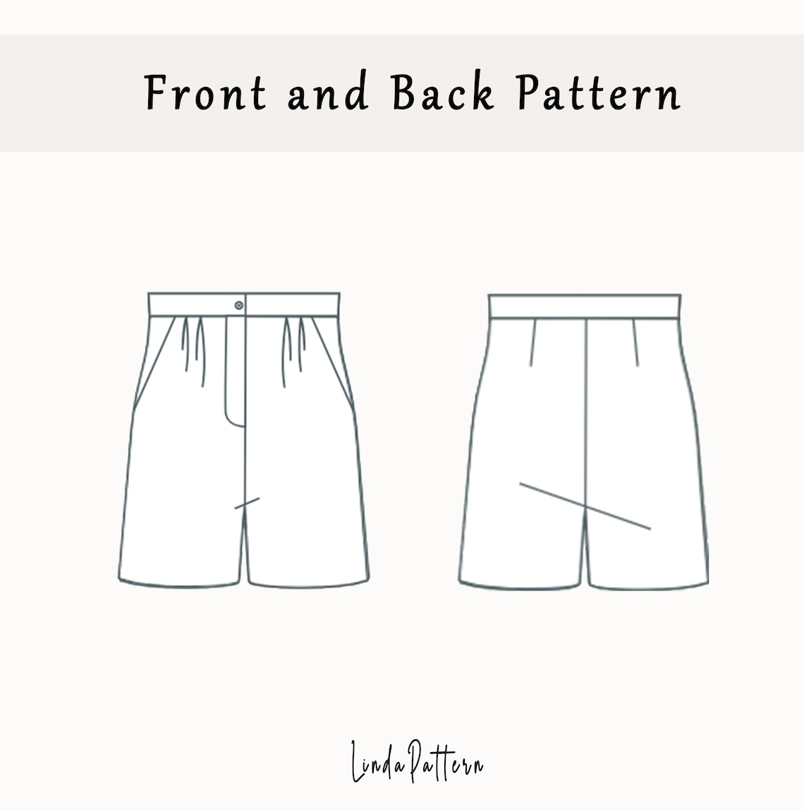 Easy Shorts Pattern Pdf | XS-XXL | Wide Leg Shorts Pdf Sewing Pattern ...
