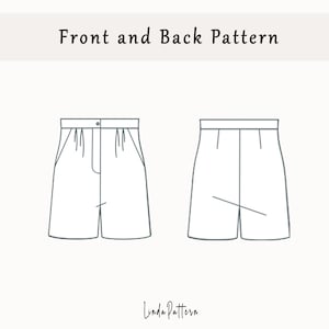 Easy Shorts Pattern Pdf | XS-XXL | Wide Leg Shorts Pdf Sewing Pattern ...