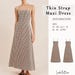 Thin Strap Maxi Dress, PDF Sewing Pattern, Digital Sewing, Women Sewing ...