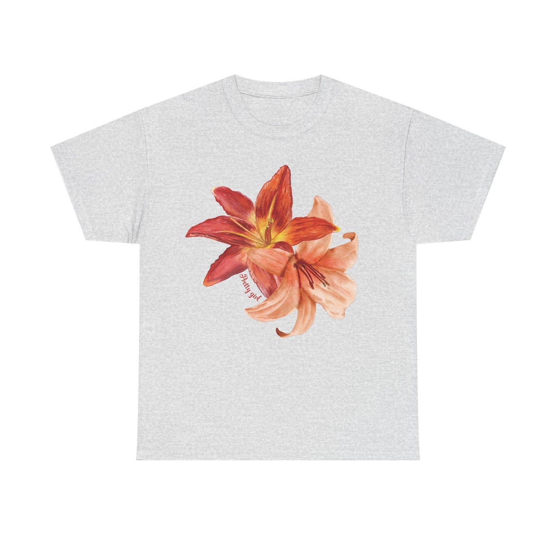 Lily Flower Shirt, Tropical Summer Flower T-shirt, Pretty Girl Tee ...