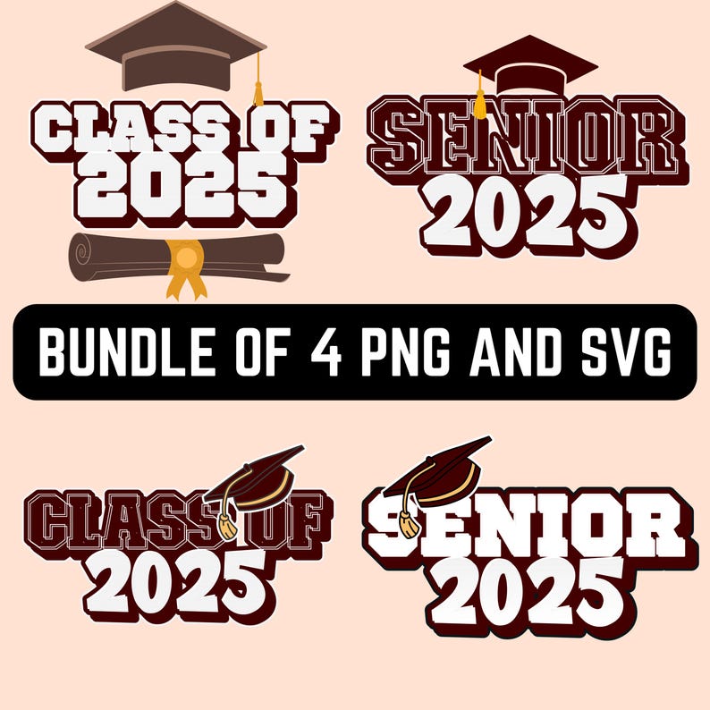Class of 2025 Svg, Senior 2025 Svg, Senior 2025 Png, Graduation Png ...