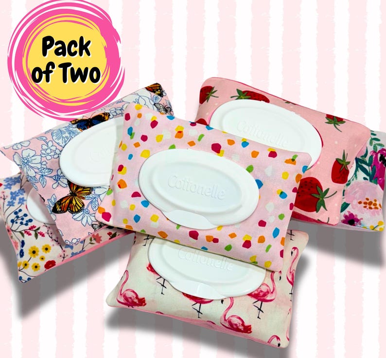 2 Piece Cottonelle Wipe Case for Flushable Wet Wipes, Wet Wipes Cover ...