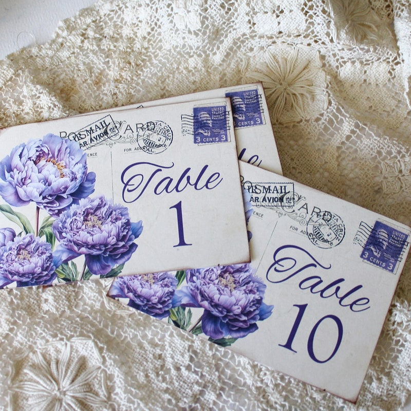 Vintage Table Number - Etsy