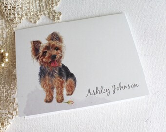 Yorkie Thank You Card - Etsy