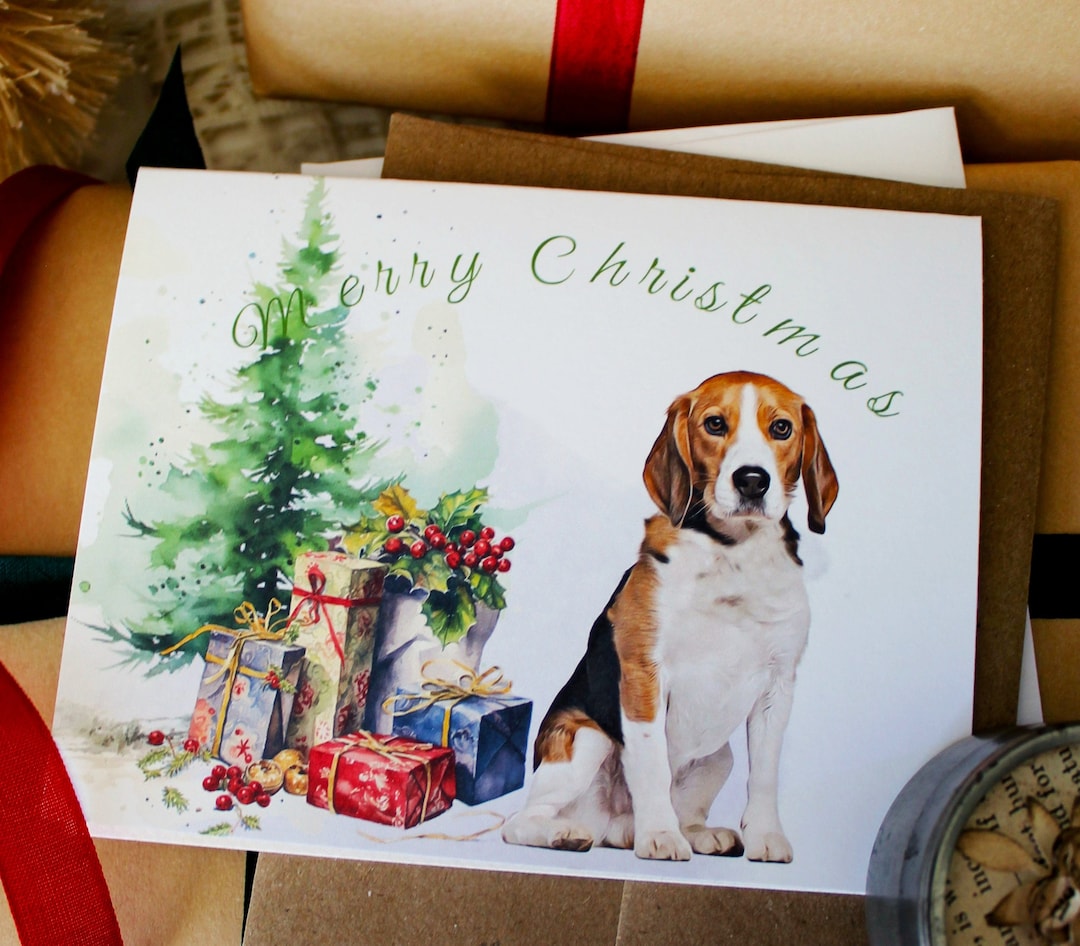 Beagle Christmas Greeting Cards, Holiday Beagle Christmas Cards ...