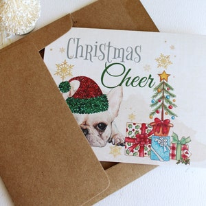 French Bulldog Christmas Cards Frenchie Christmas Card Set Set of 10 ...