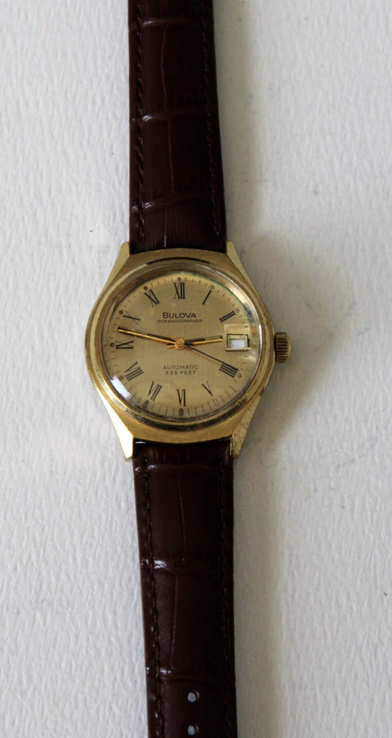 Vintage Bulova Oceanographer Dive Watch: Swiss Made Automatic, 17 ...