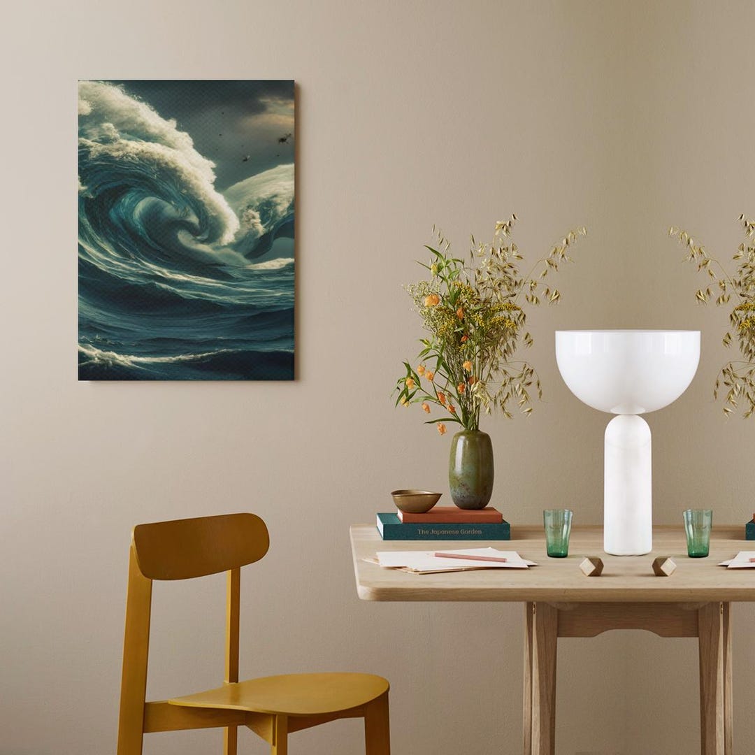 Ocean Theme Wall Art Beautiful Abstract Marine Artwork Transform Your ...
